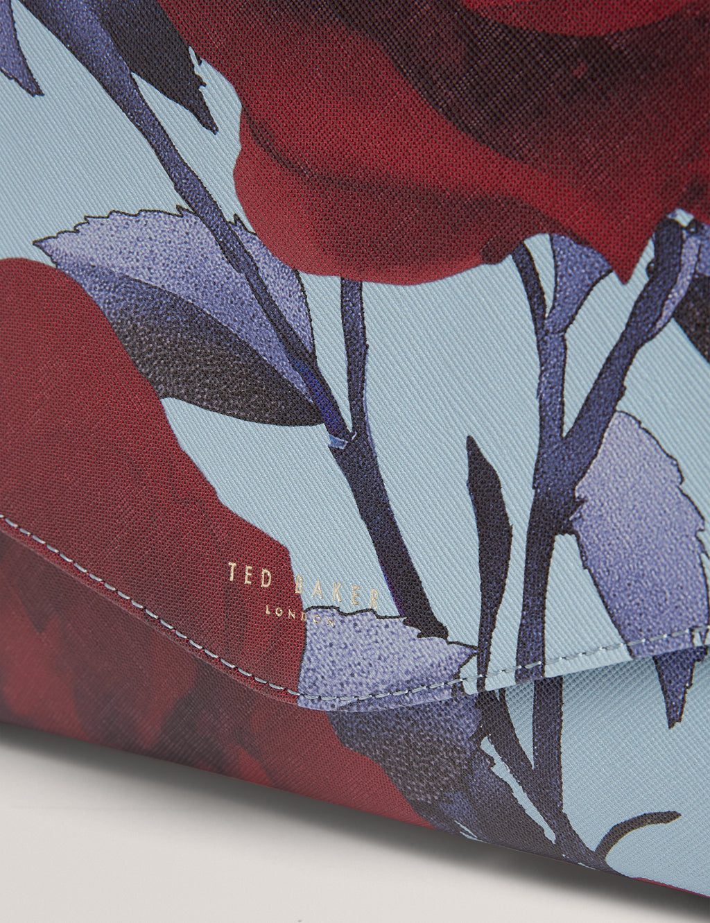 Emrynn Rose Print Pouch Mid-Blue