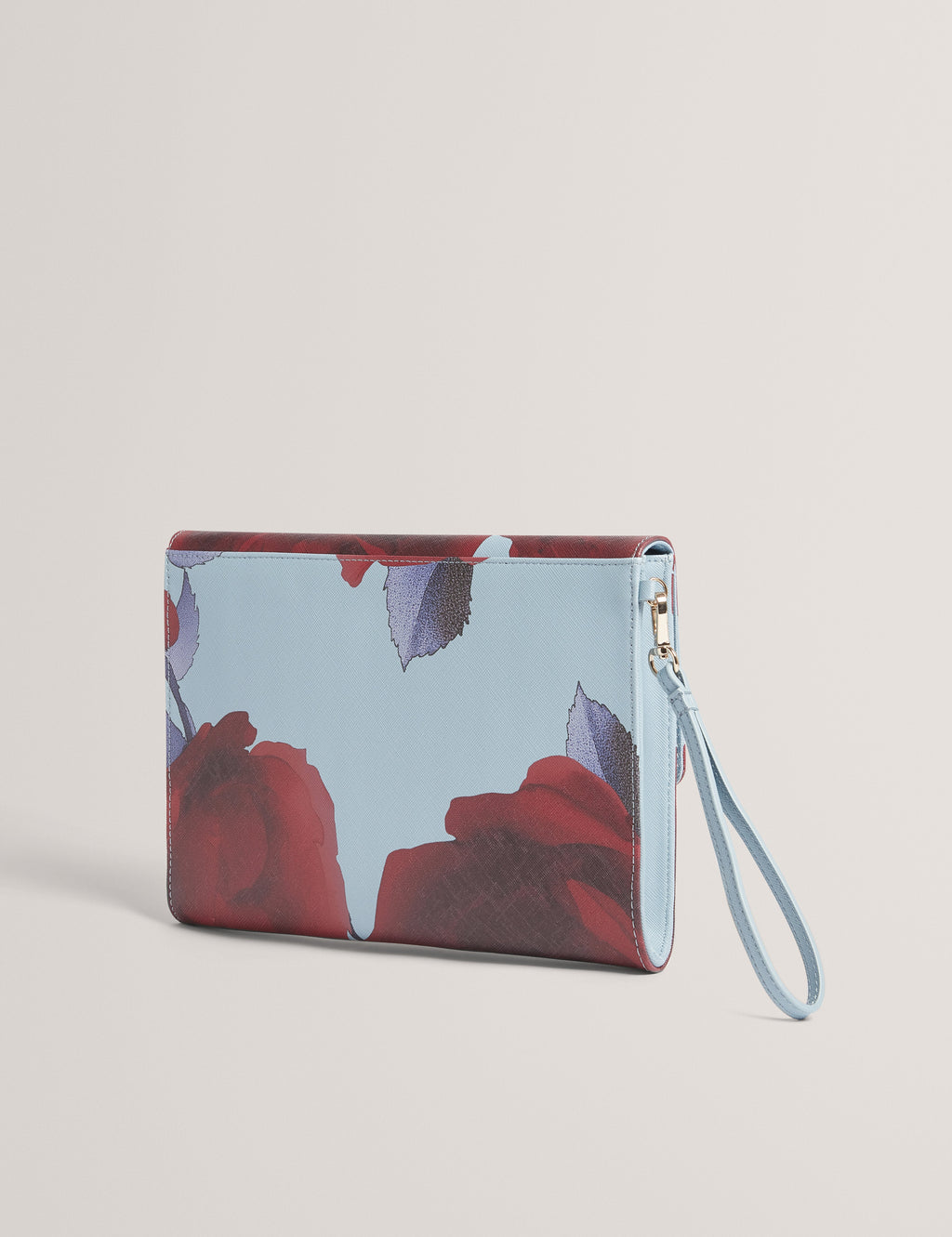 Emrynn Rose Print Pouch Mid-Blue