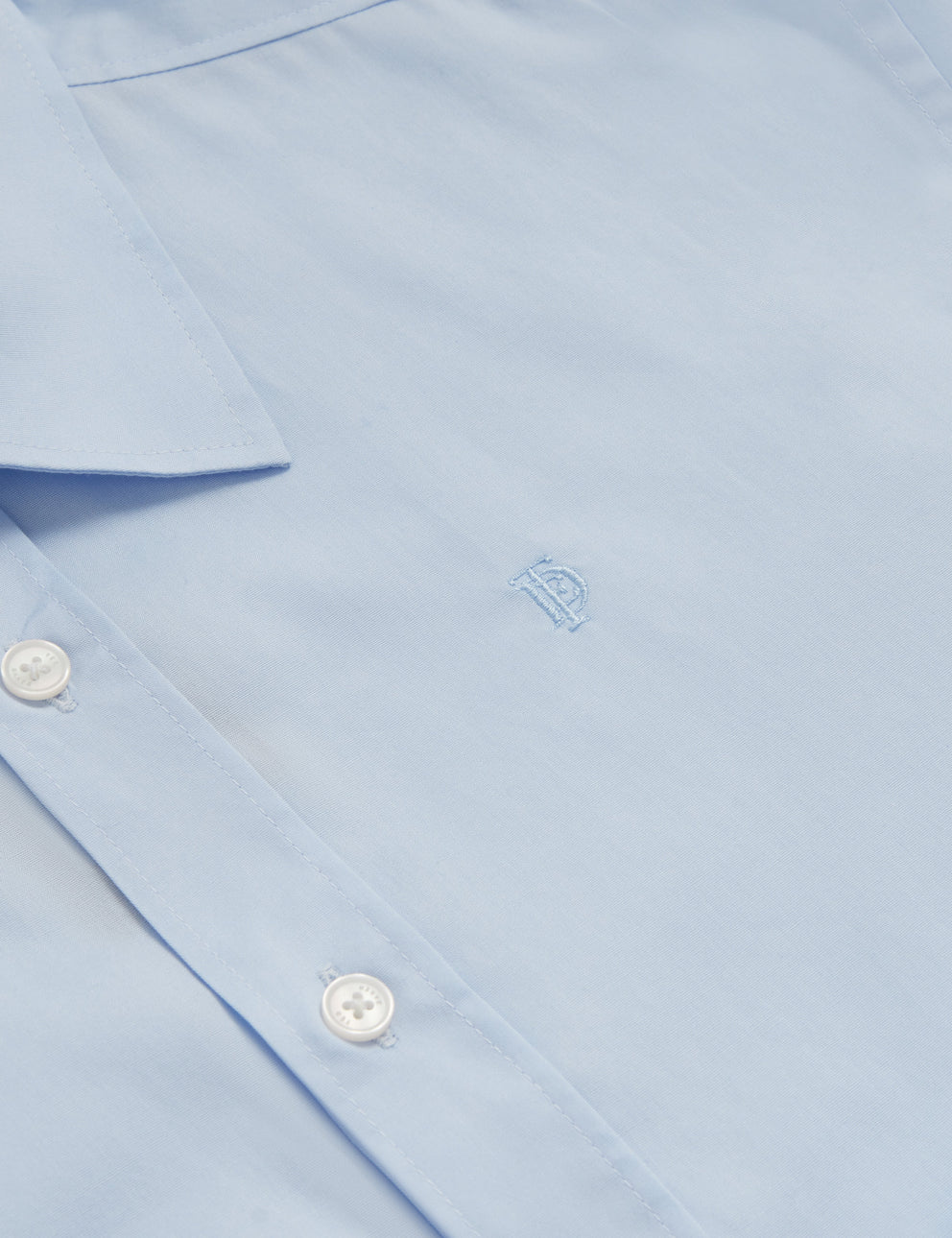 Cebu Long Sleeve Regular Fit Plain Cotton Shirt Lt-Blue