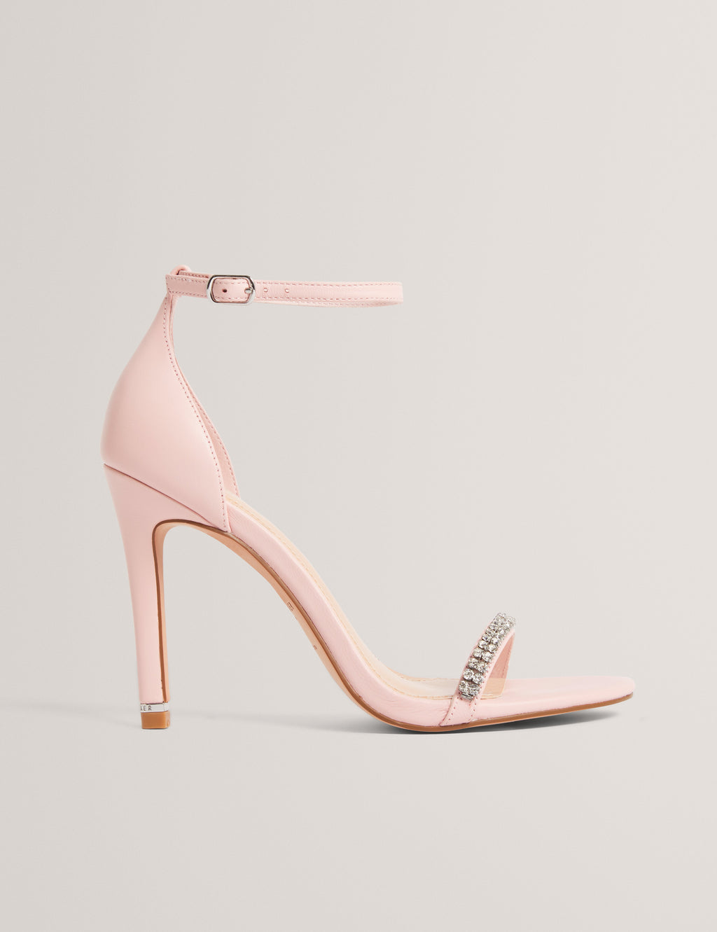 Laiilah Crystal Strap Heel Sandal Lt-Pink